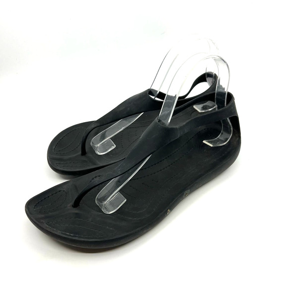 Crocs Shoes Crocs Sexi Flip Black Thing Sandals Womens Us Poshmark